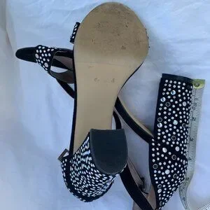 Madden Nyc | Shoes | Madden Nyc Brigid Black Studded Embellished Block ...